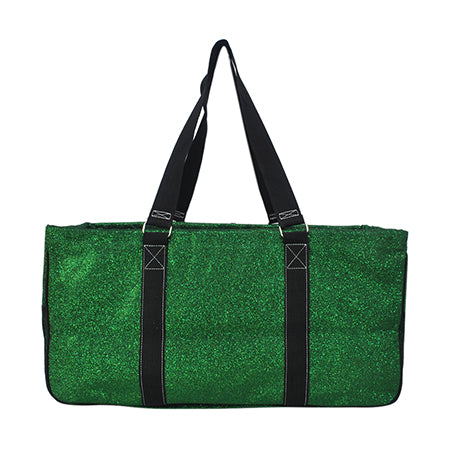 Low-Cost Wholesale Green Glitter NGIL Utility Bag In Bulk | MommyWholesale.com
